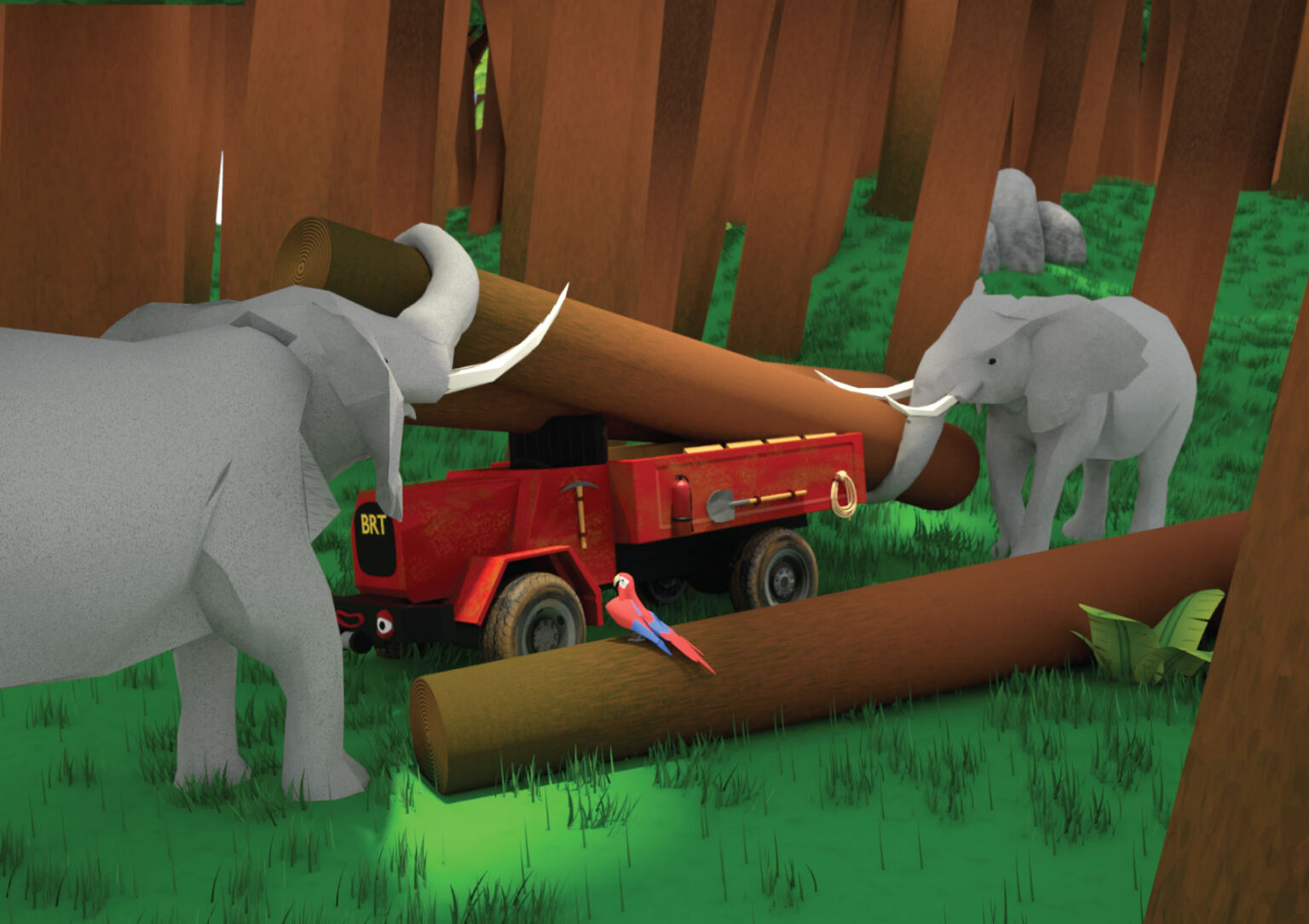 BIG RED TRUCK STORIES – Author Emma Judge – Illustrations Luan Serfontein